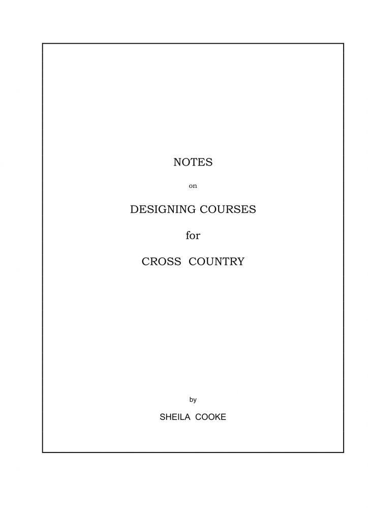 Notes on designing courses cross country-1 | Pony Club Western Australia